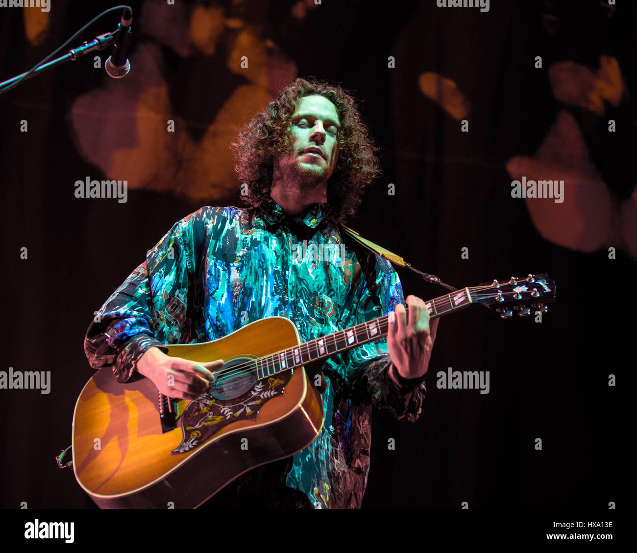 Milwaukee, Wisconsin, USA. 25th Mar, 2017. RUBIN POLLOCK of Kaleo ...
