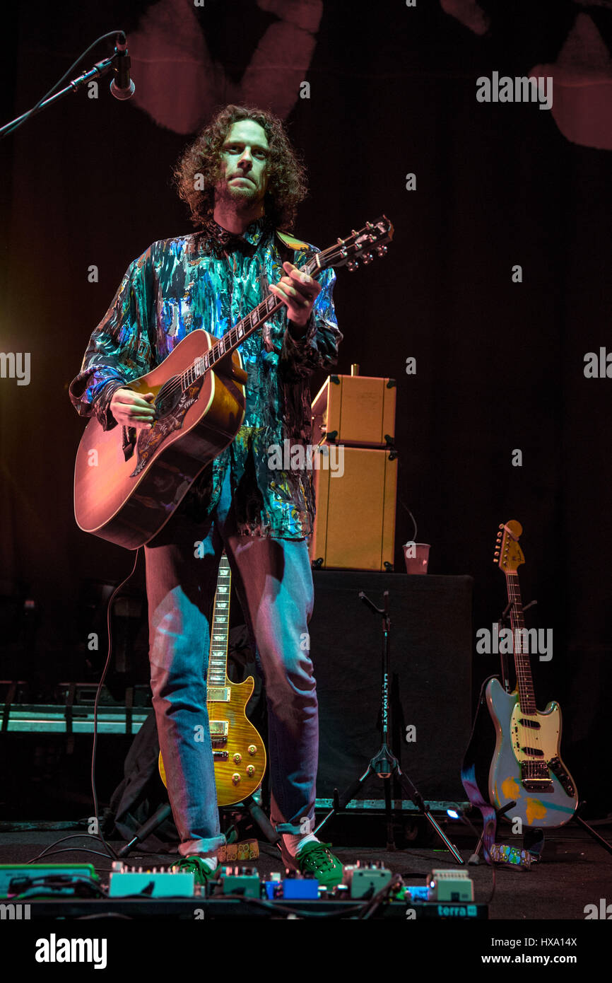 Milwaukee, Wisconsin, USA. 25th Mar, 2017. RUBIN POLLOCK of Kaleo ...