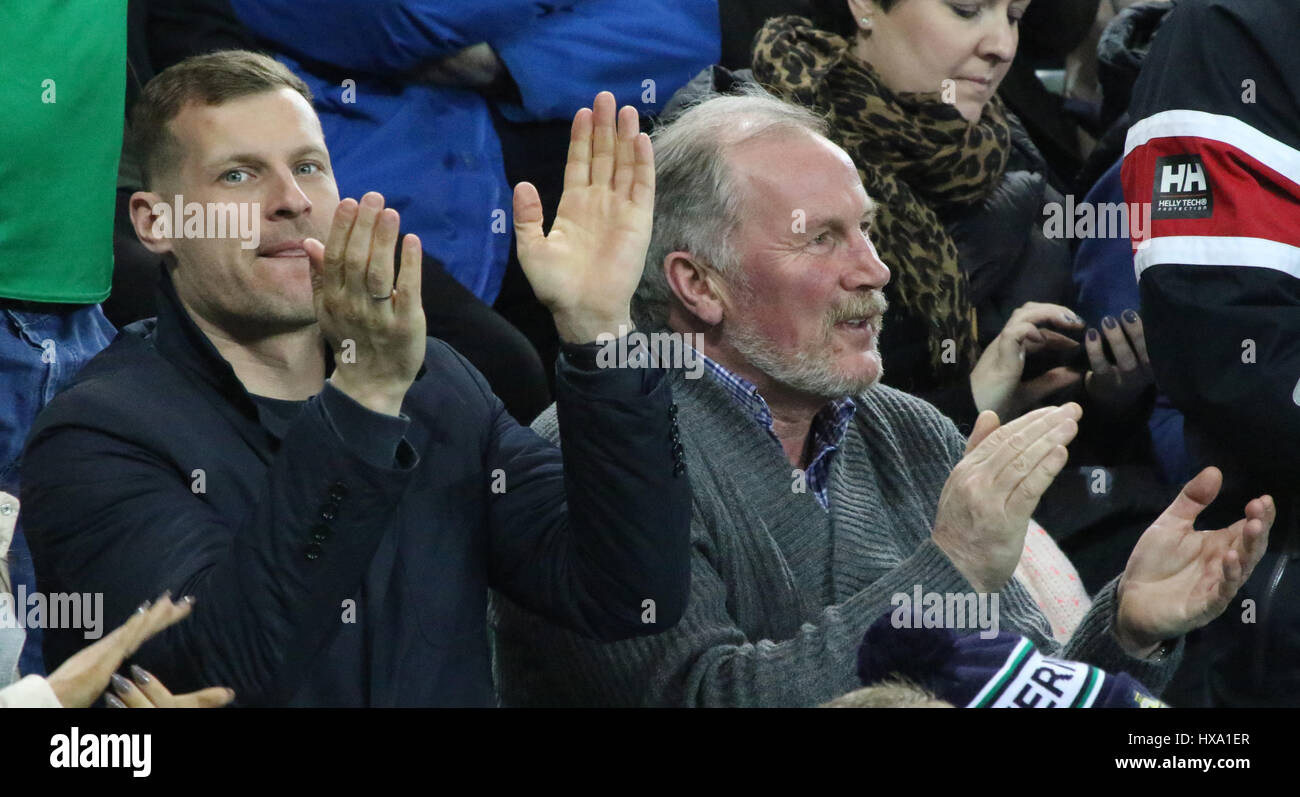 Billy hamilton at northern ireland football match hi-res stock ...