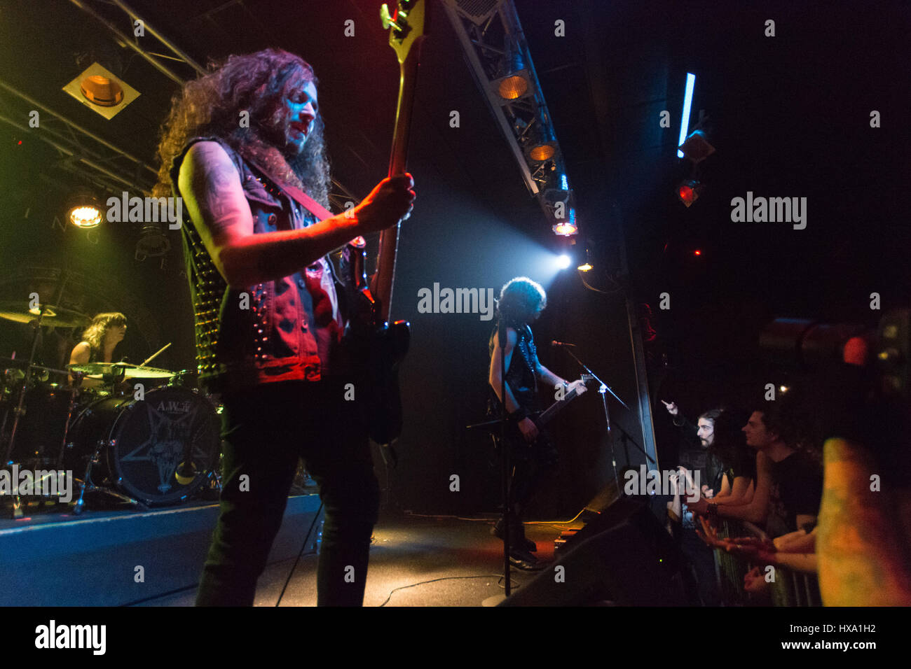 Cremona, Italy. 26th Mar, 2017. Rock band Racing Dead performance at ...