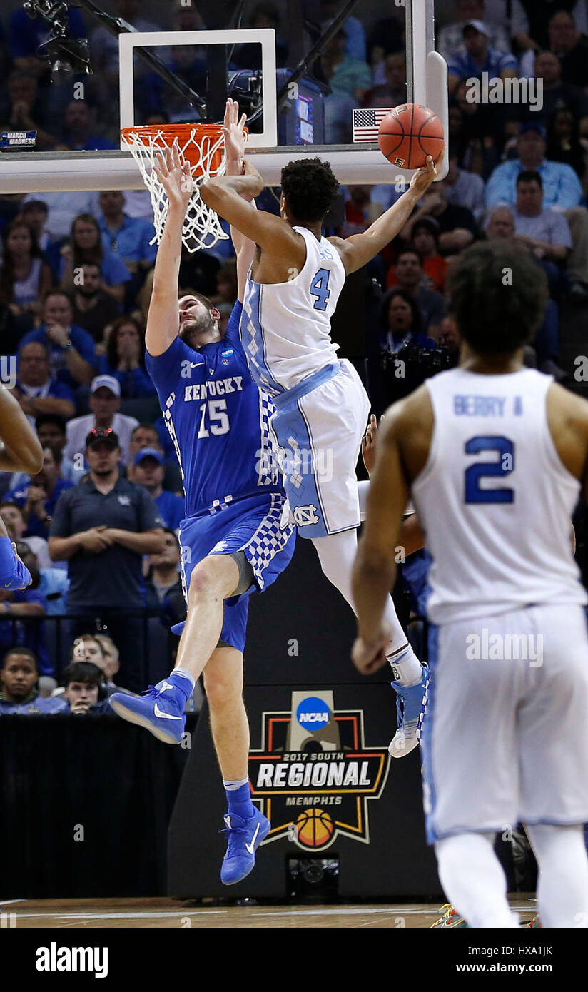 Memphis, TN, USA. 26th Mar, 2017. North Carolina Tar Heels forward ...