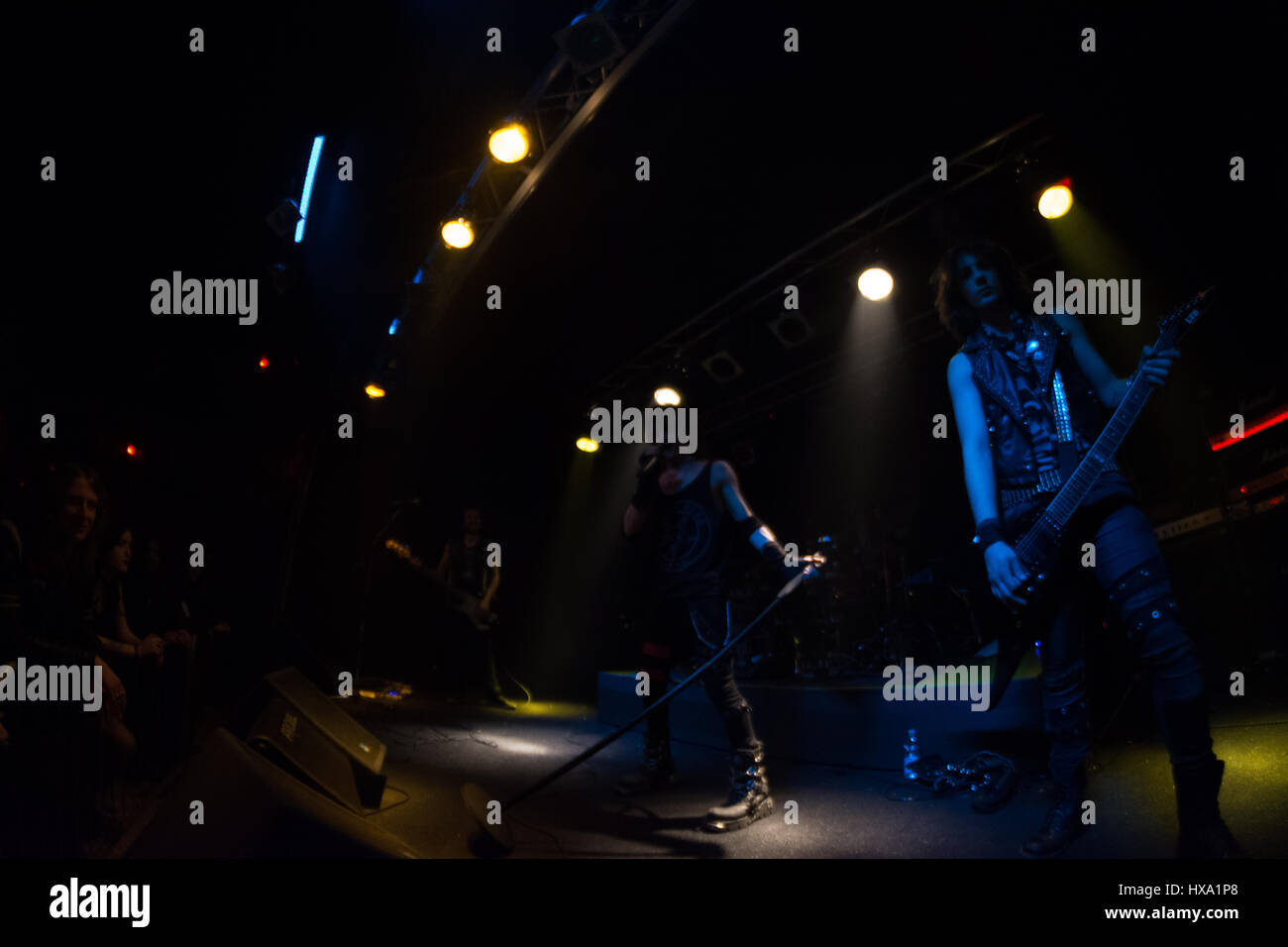 Cremona, Italy. 26th Mar, 2017. Rock band Racing Dead performance at ...