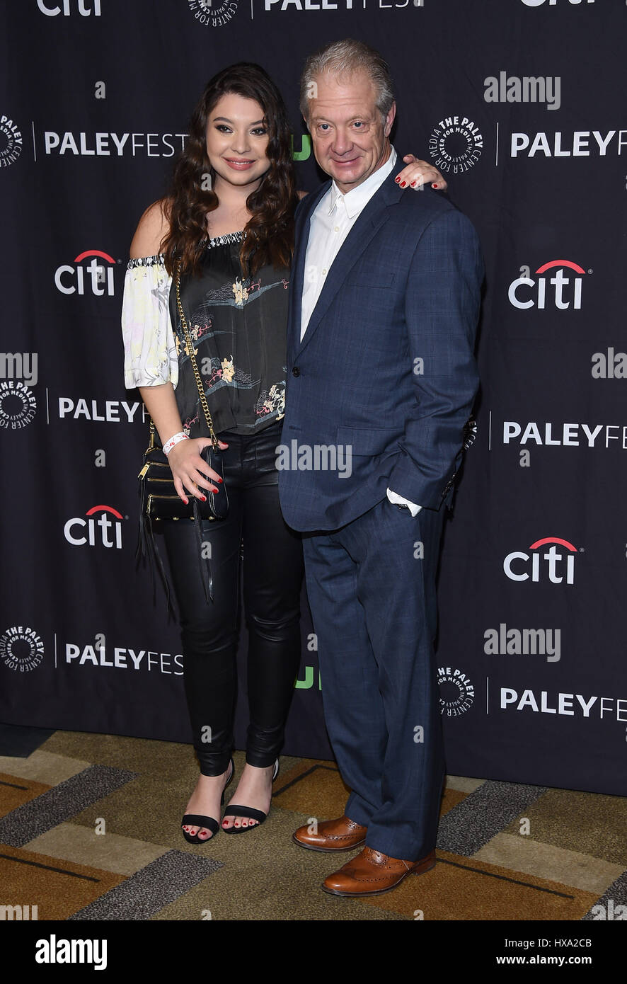 Hollywood, California, USA. 26th Mar, 2017. Jeff Perry and Leah Perry arrives for the Paleyfest ...
