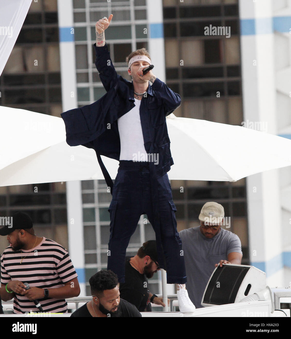 Las Vegas, Nevada, USA. 26th Mar, 2017. Rapper Machine Gun Kelly ...