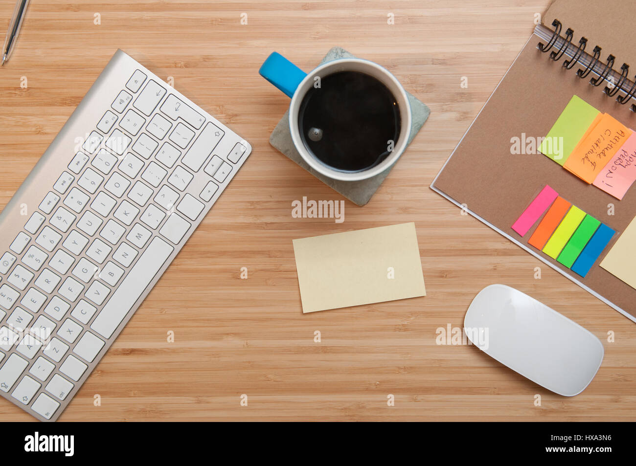 blank paper note on a table with copy space to add your own text Stock ...