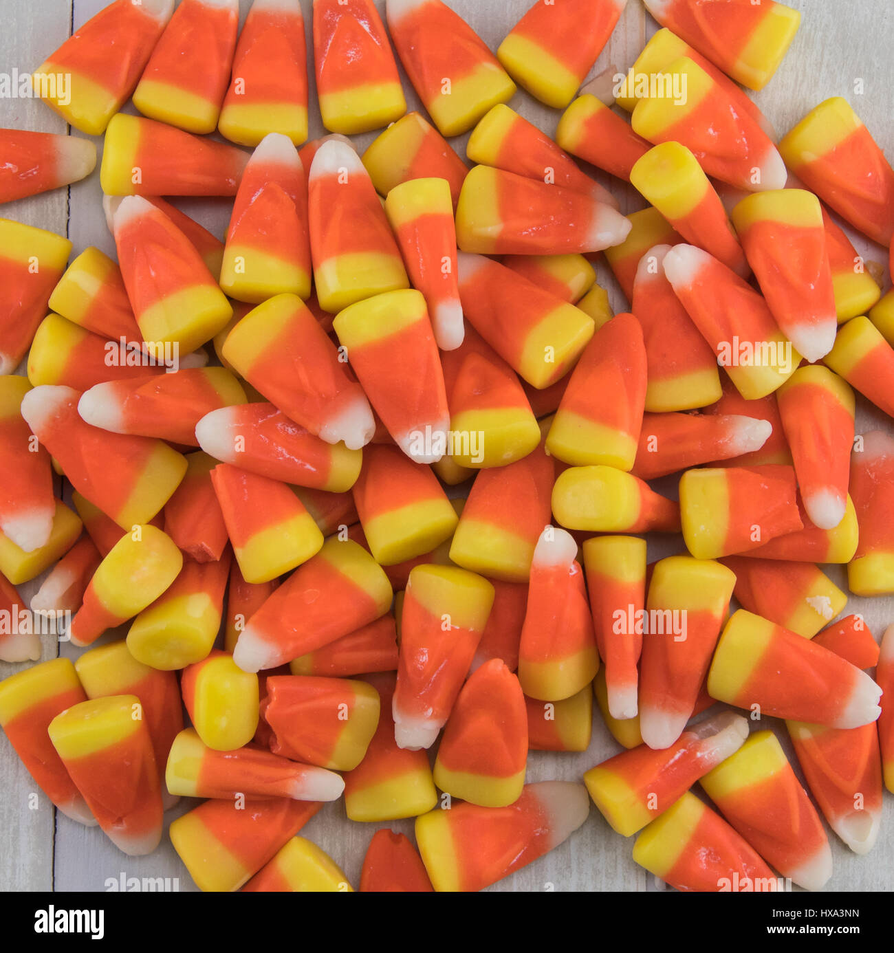 Pile of Candy Corn Close Up background image Stock Photo - Alamy