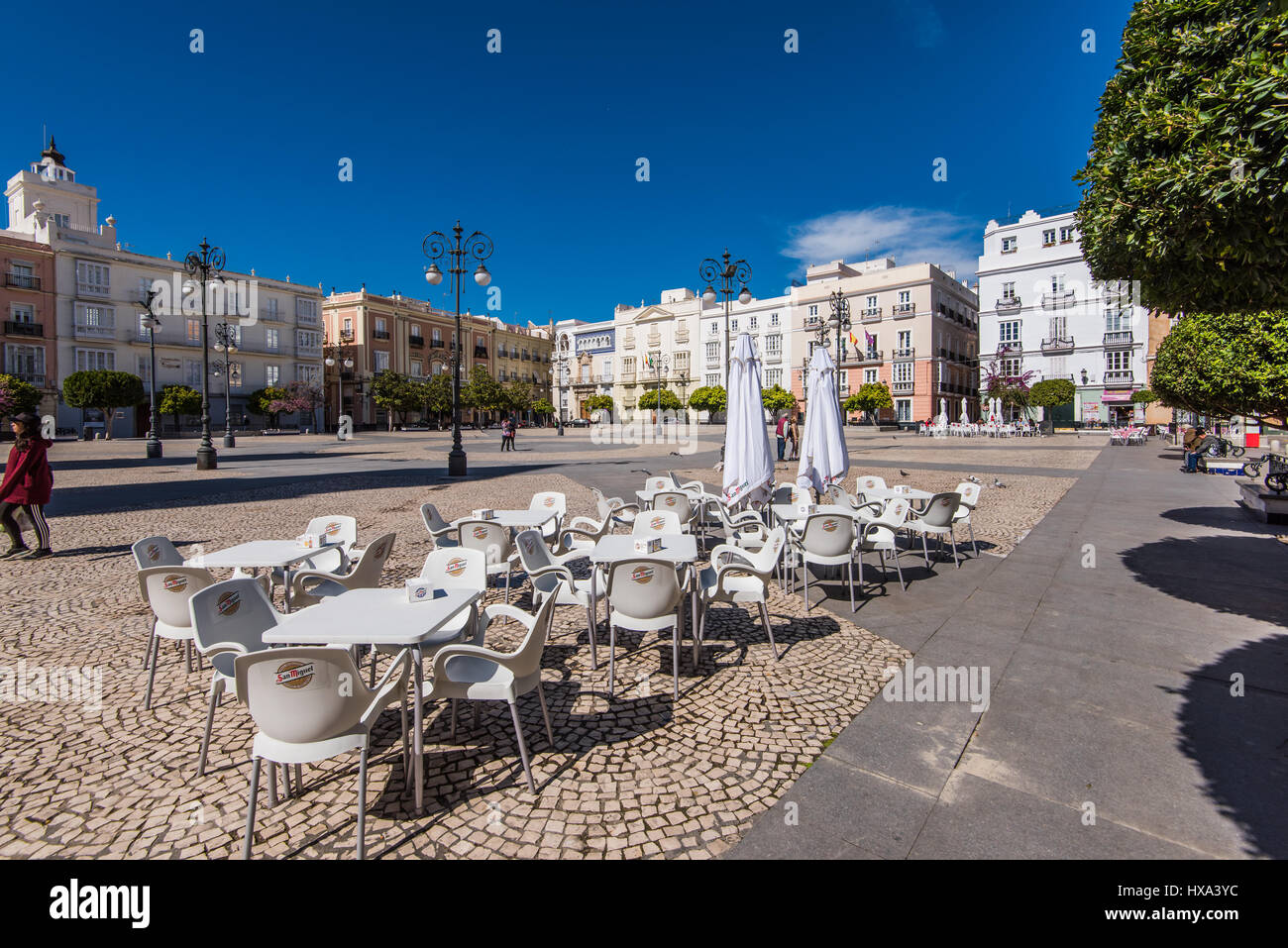 Cadiz, Spain - March 24, 2017: Streets and architecture of beautiful ...