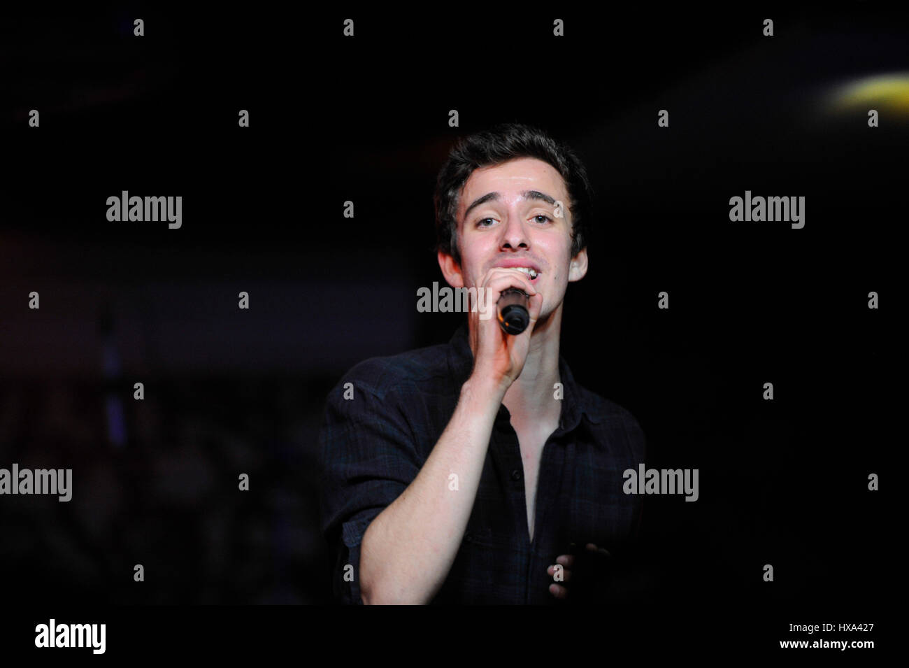 Singer Jack Met of AJR performs at Lucky Strike Hollywood on October ...