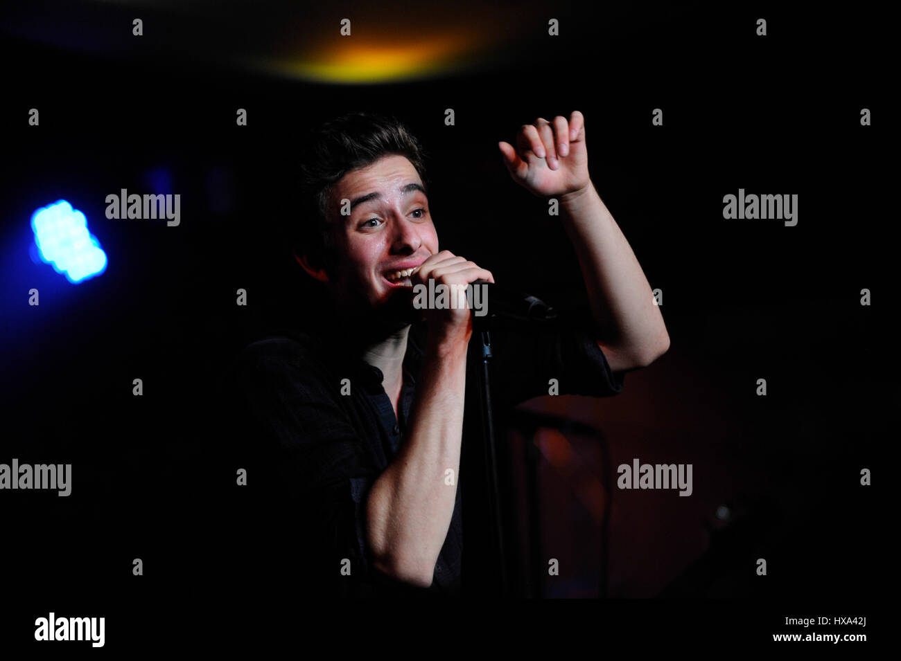 Singer Jack Met of AJR performs at Lucky Strike Hollywood on October ...