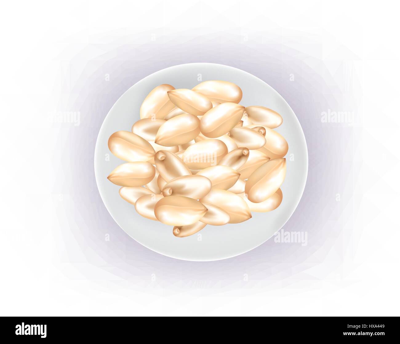 Peanuts with shells and without on white background Stock Vector Image ...
