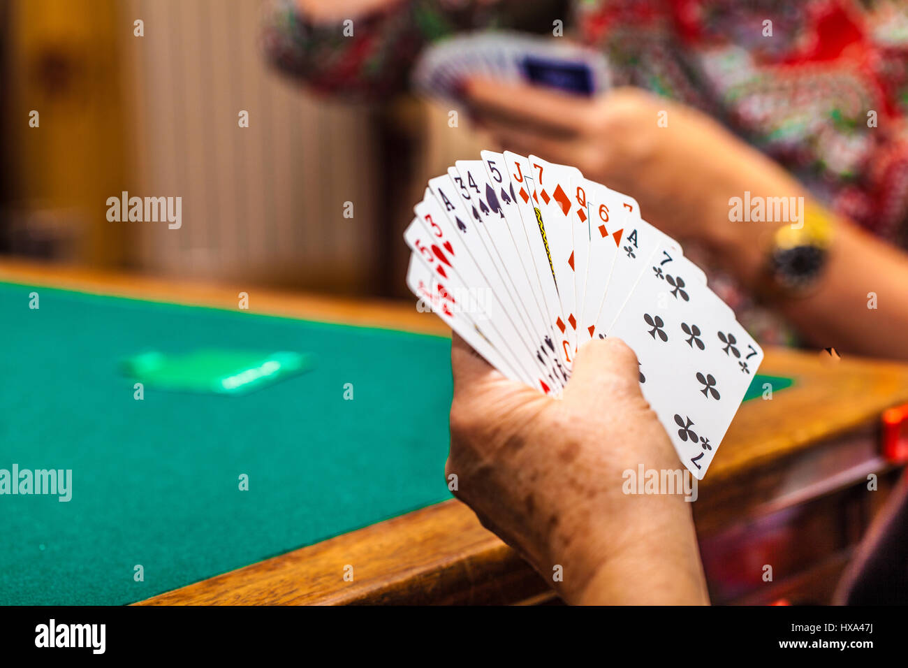 Old people playing bingo hi-res stock photography and images - Alamy