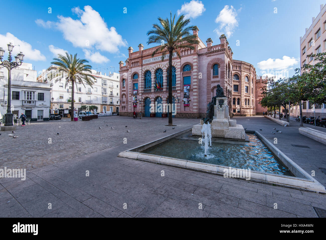 Cadiz, Spain - March 24, 2017: Streets and architecture of beautiful ...