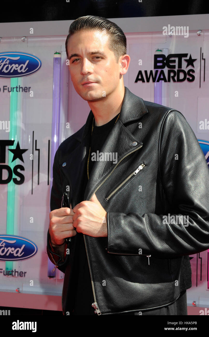 Rapper Gerald Earl Gillum aka G-Eazy attends the BET AWARDS '14 red ...
