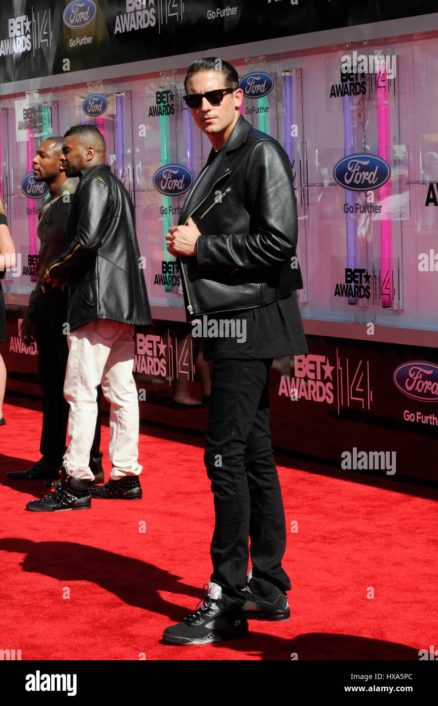 Rapper Gerald Earl Gillum aka G-Eazy attends the BET AWARDS '14 red ...