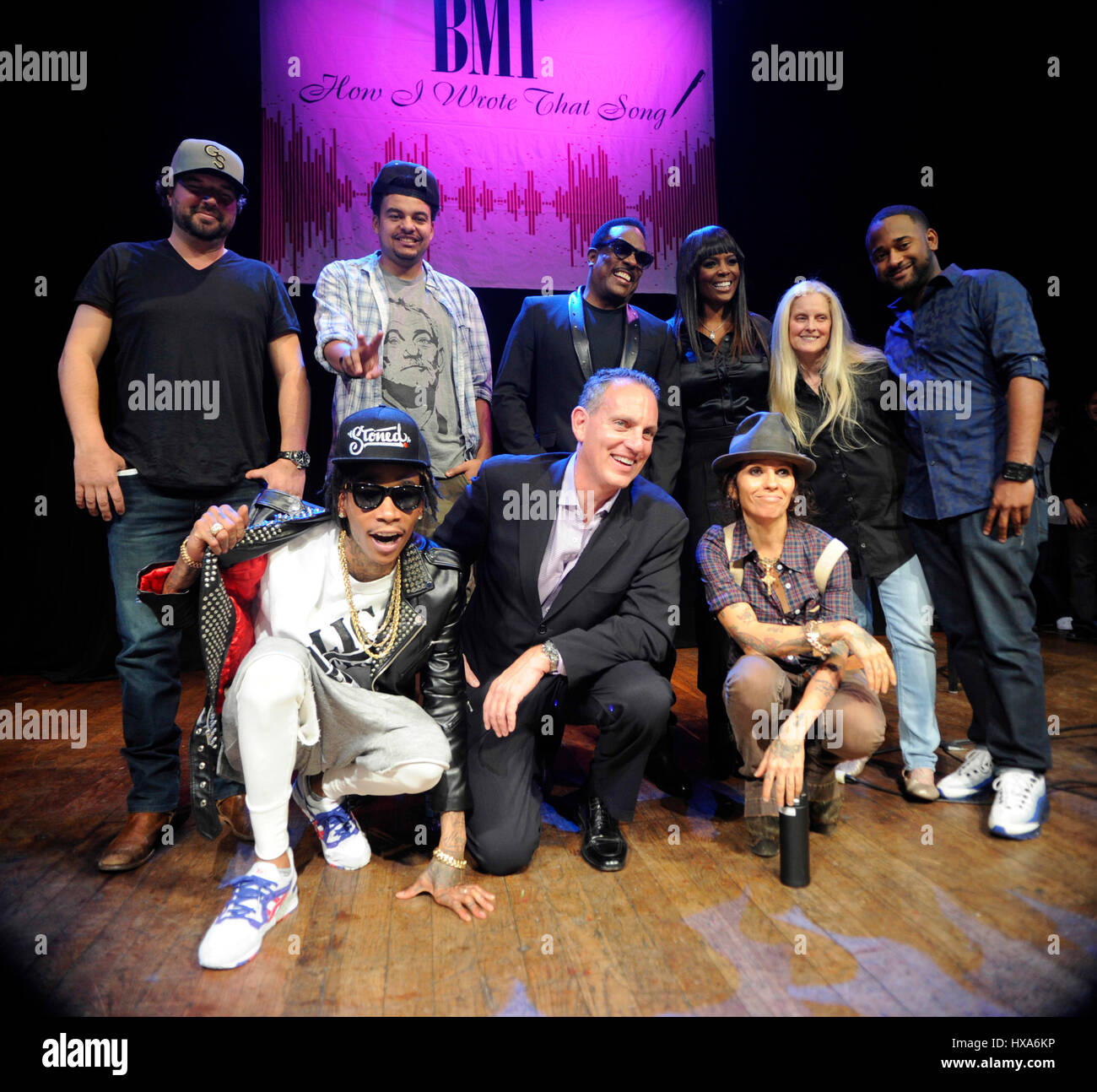 Dallas Davidson, Wiz Khalifa, Alex Da Kid, Charlie Wilson and Linda ...