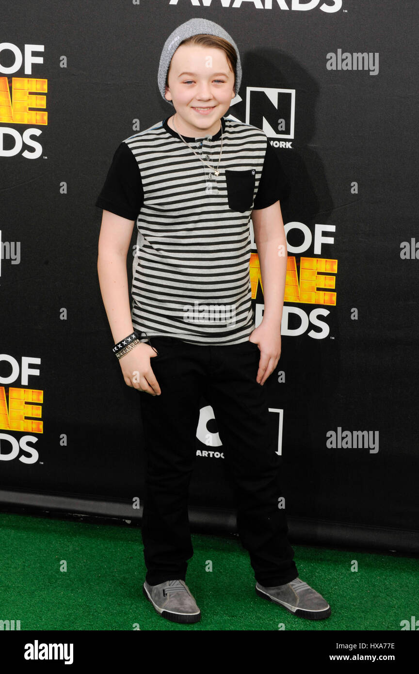 Actor Benjamin Stockham arrives at the 4th Annual Cartoon Network Hall ...