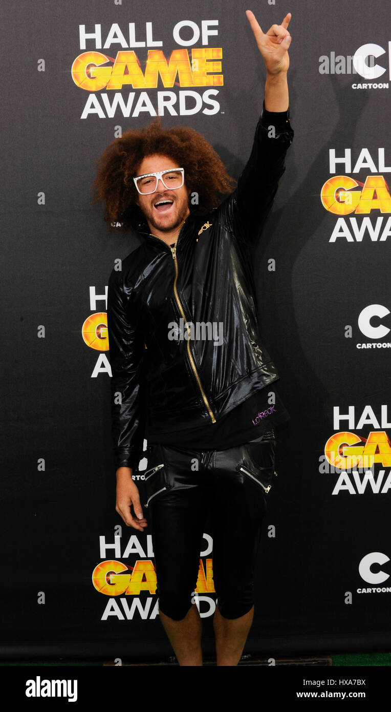 Redfoo of LMFAO arrives at the 4th Annual Cartoon Network Hall Of Game ...