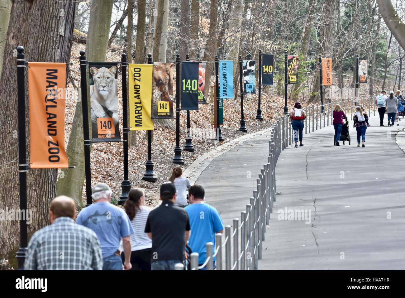 Maryland zoo signs Stock Photo - Alamy