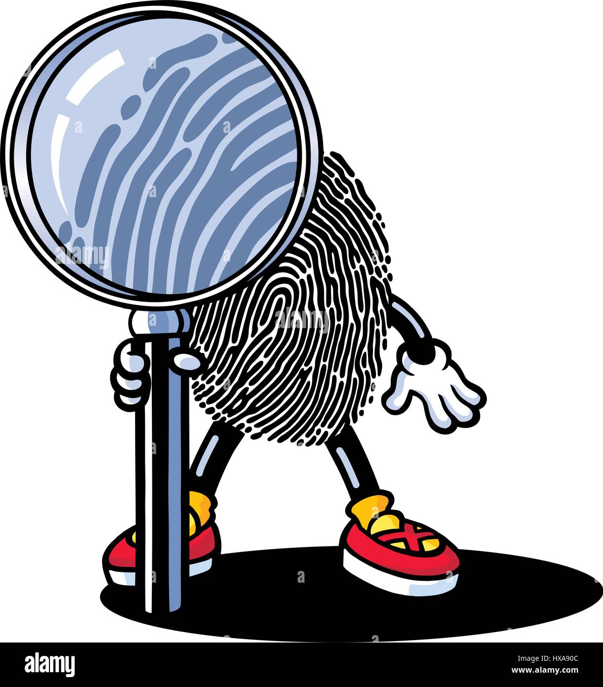Fingerprint Detective. Vector Illustration Stock Vector Image & Art - Alamy Fingerprint Detective. Vector Illustration Stock Vector Image & Art - Alamy