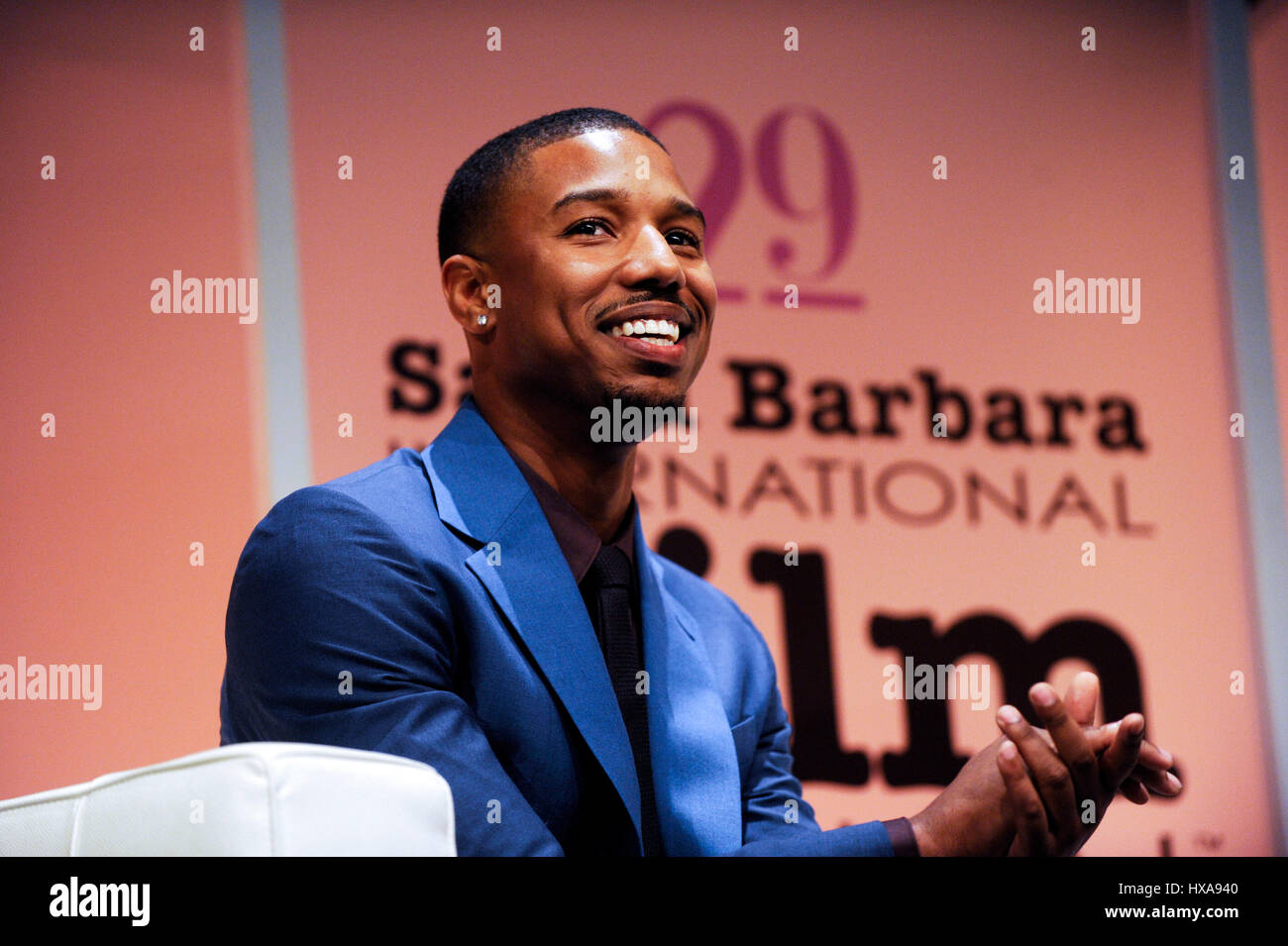 Michael B. Jordan inside the 29th Santa Barbara International Film ...