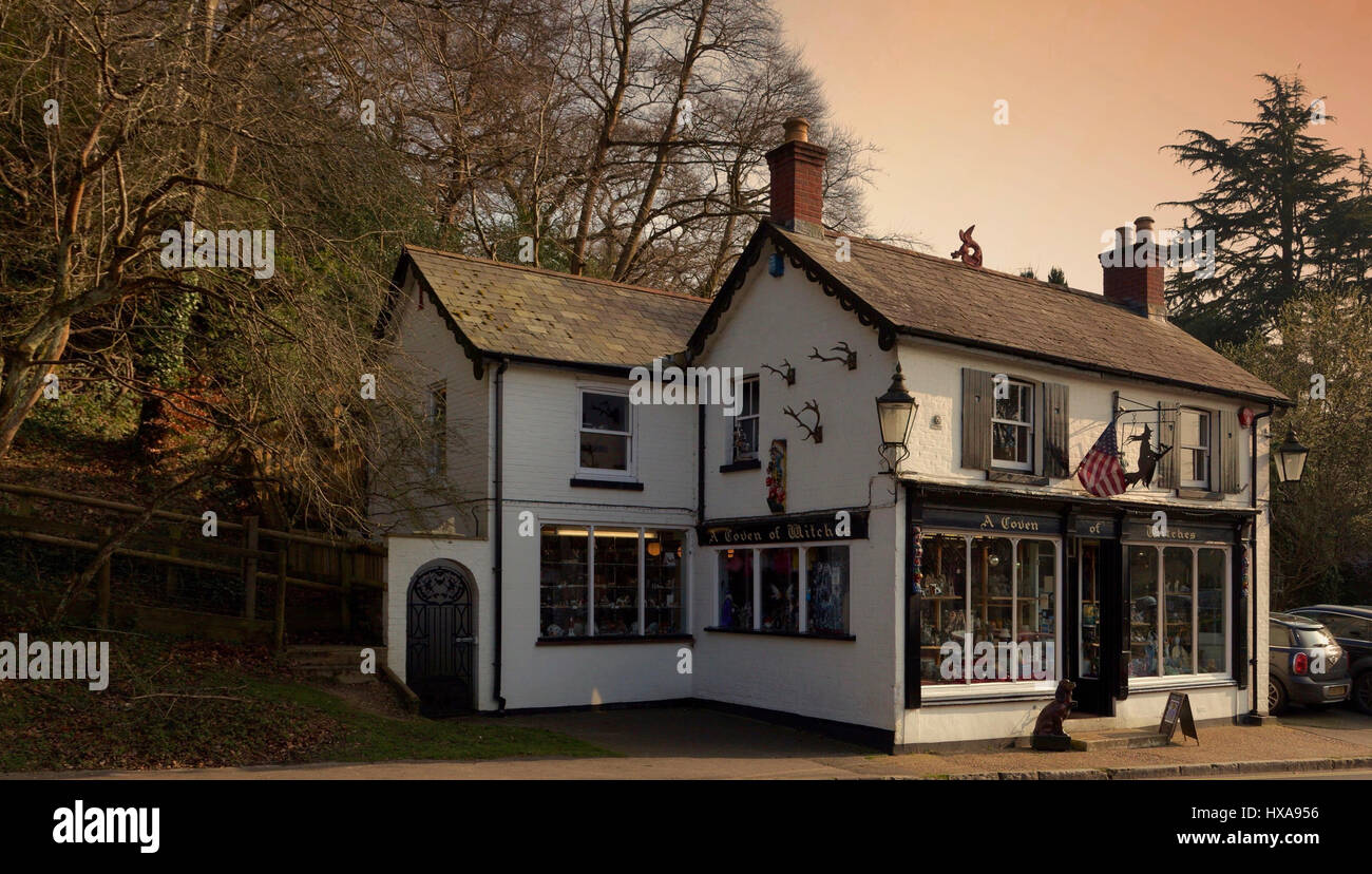 Burley, New Forest National Park Stock Photo - Alamy