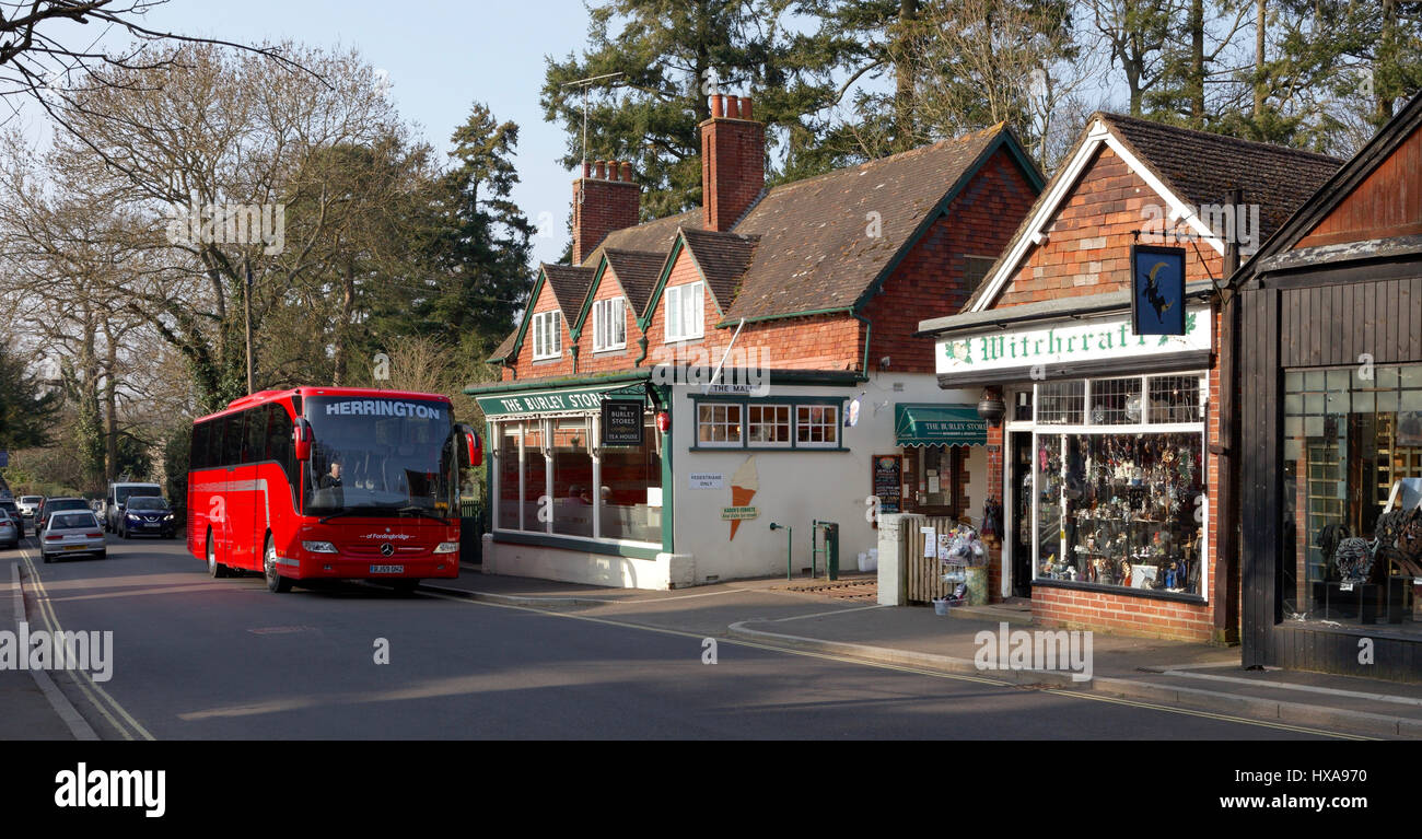 Burley, New Forest National Park Stock Photo - Alamy