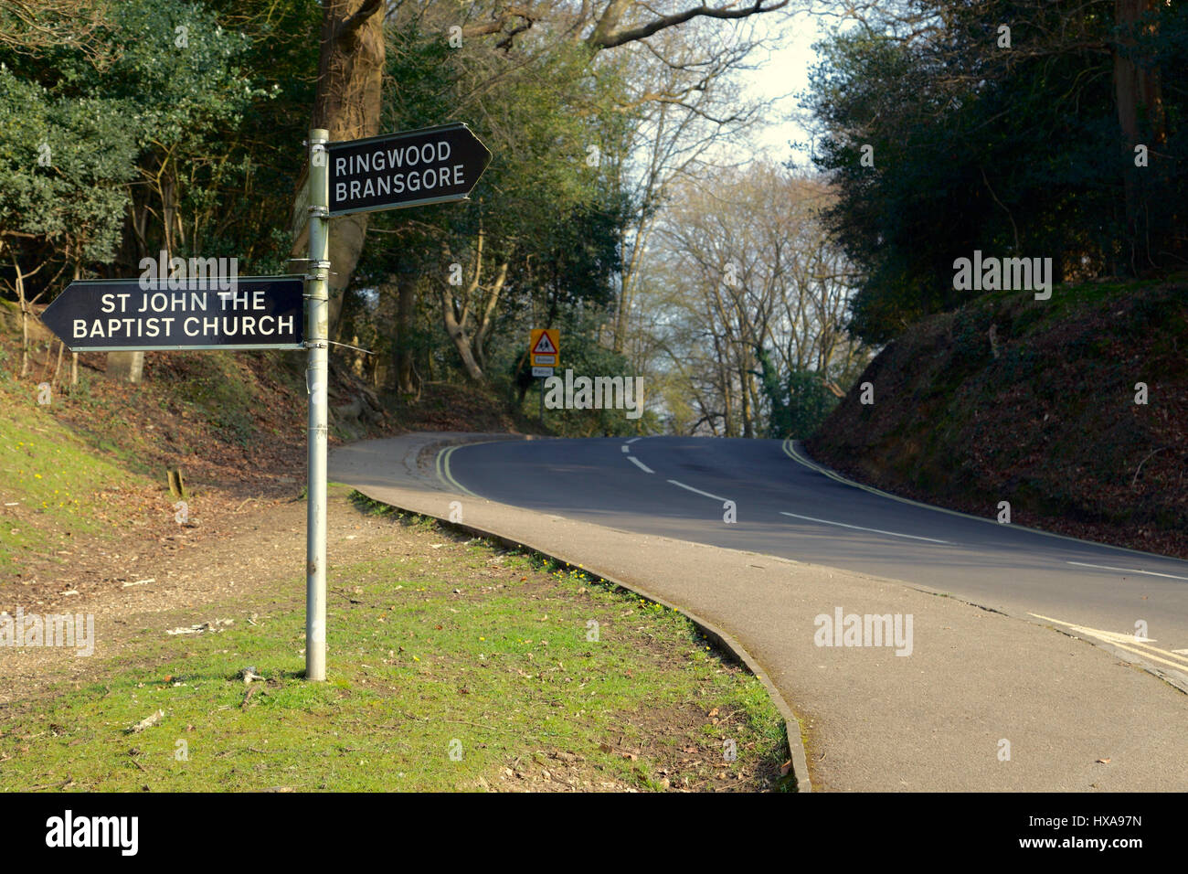 Burley, New Forest National Park Stock Photo - Alamy