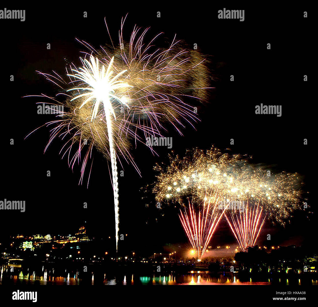Fireworks on transparent background hi-res stock photography and images ...