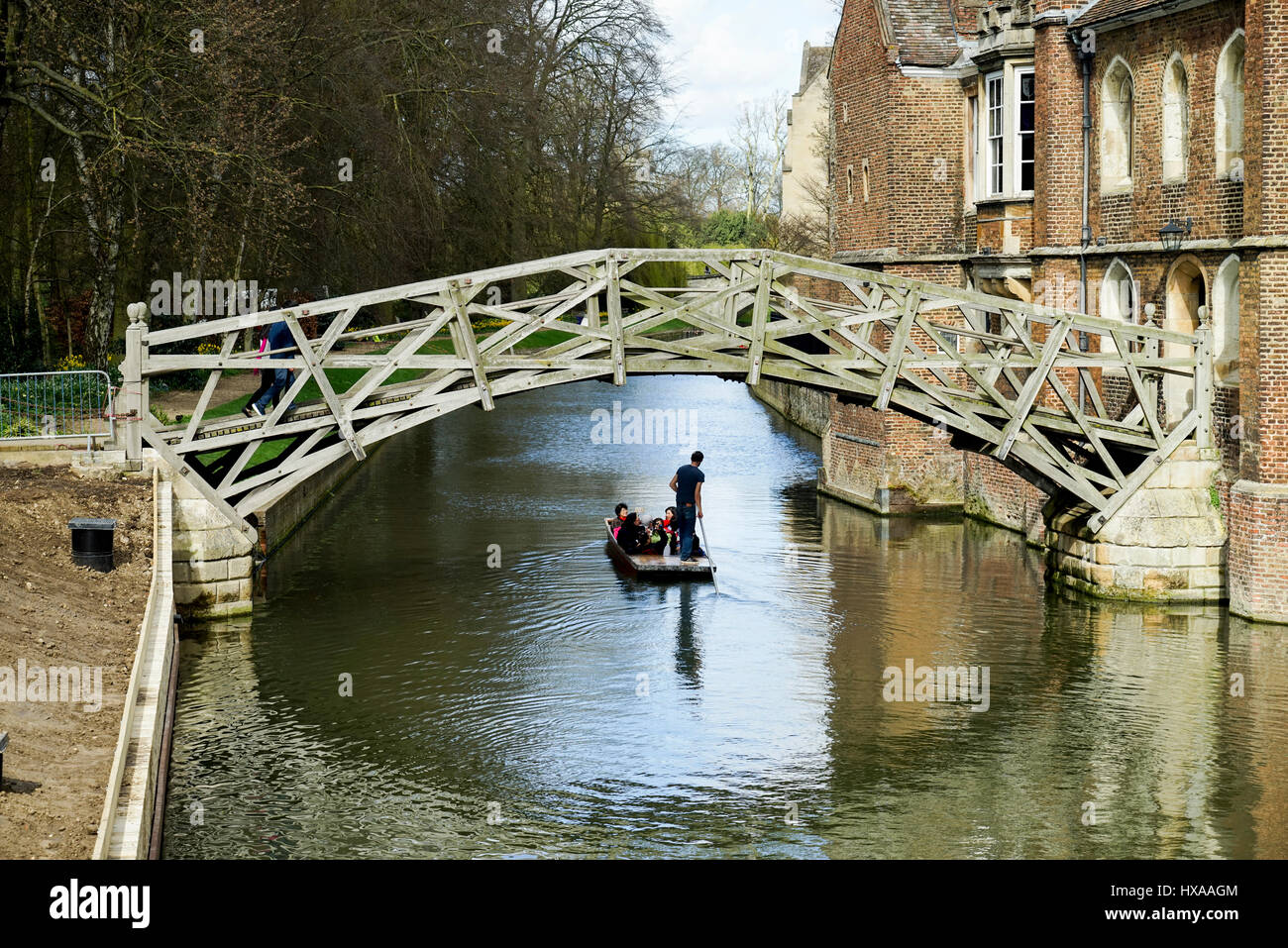 The Mathematical Bridge over the River Cam, Cambridge,UK -1 Stock Photo ...