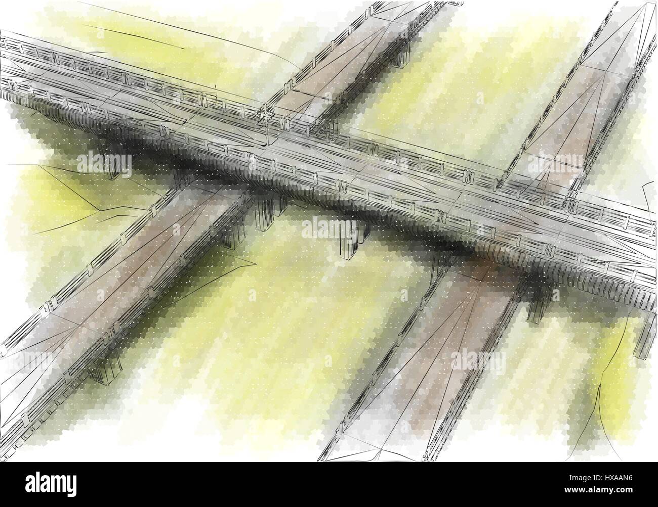 highway. three abstract road vector illustration. 10 EPS Stock Vector ...