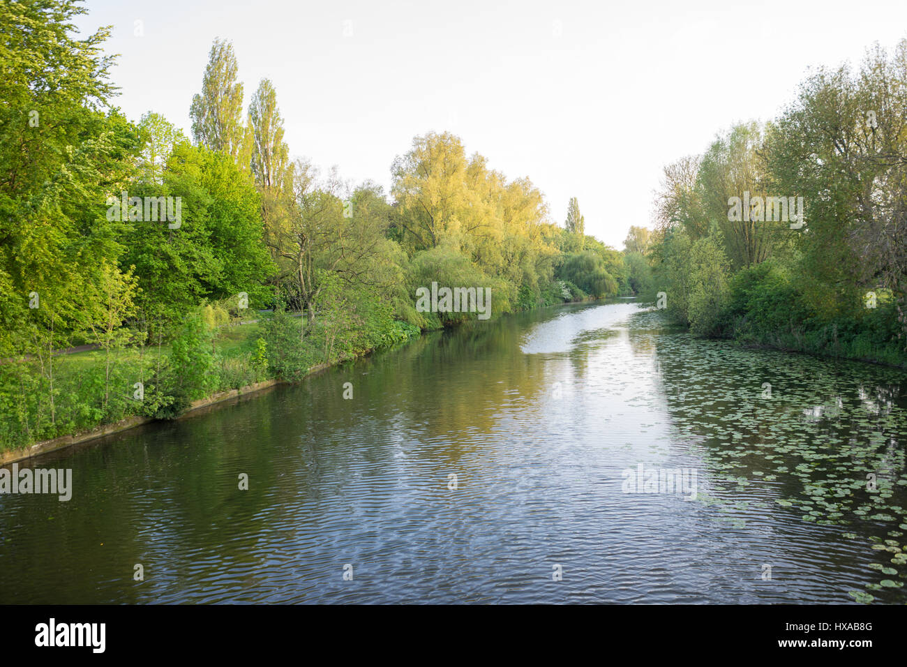 Water, rivers & lakes in a park Stock Photo - Alamy