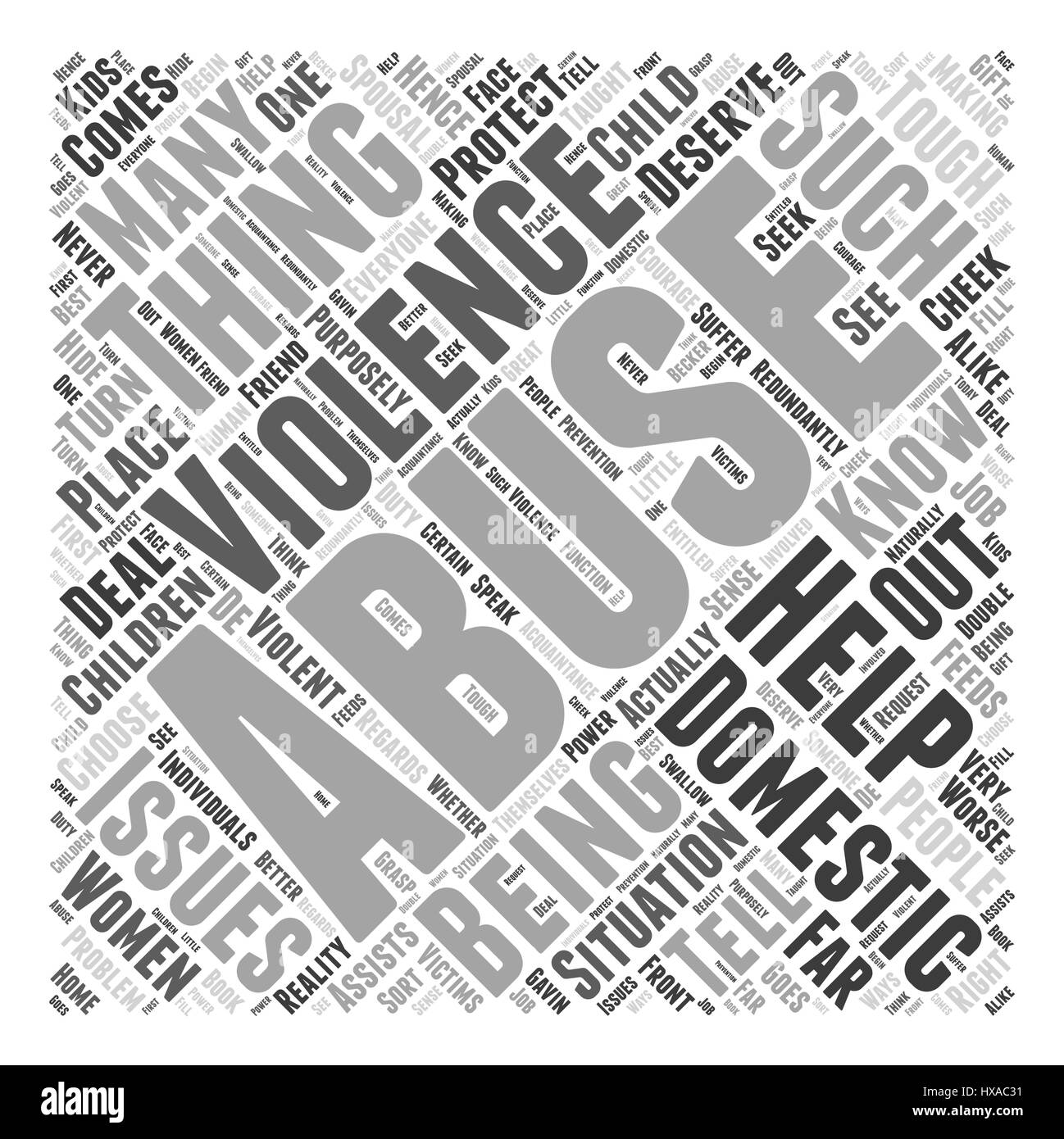 Domestic Violence Concept Word Cloud High Resolution Stock Photography ...