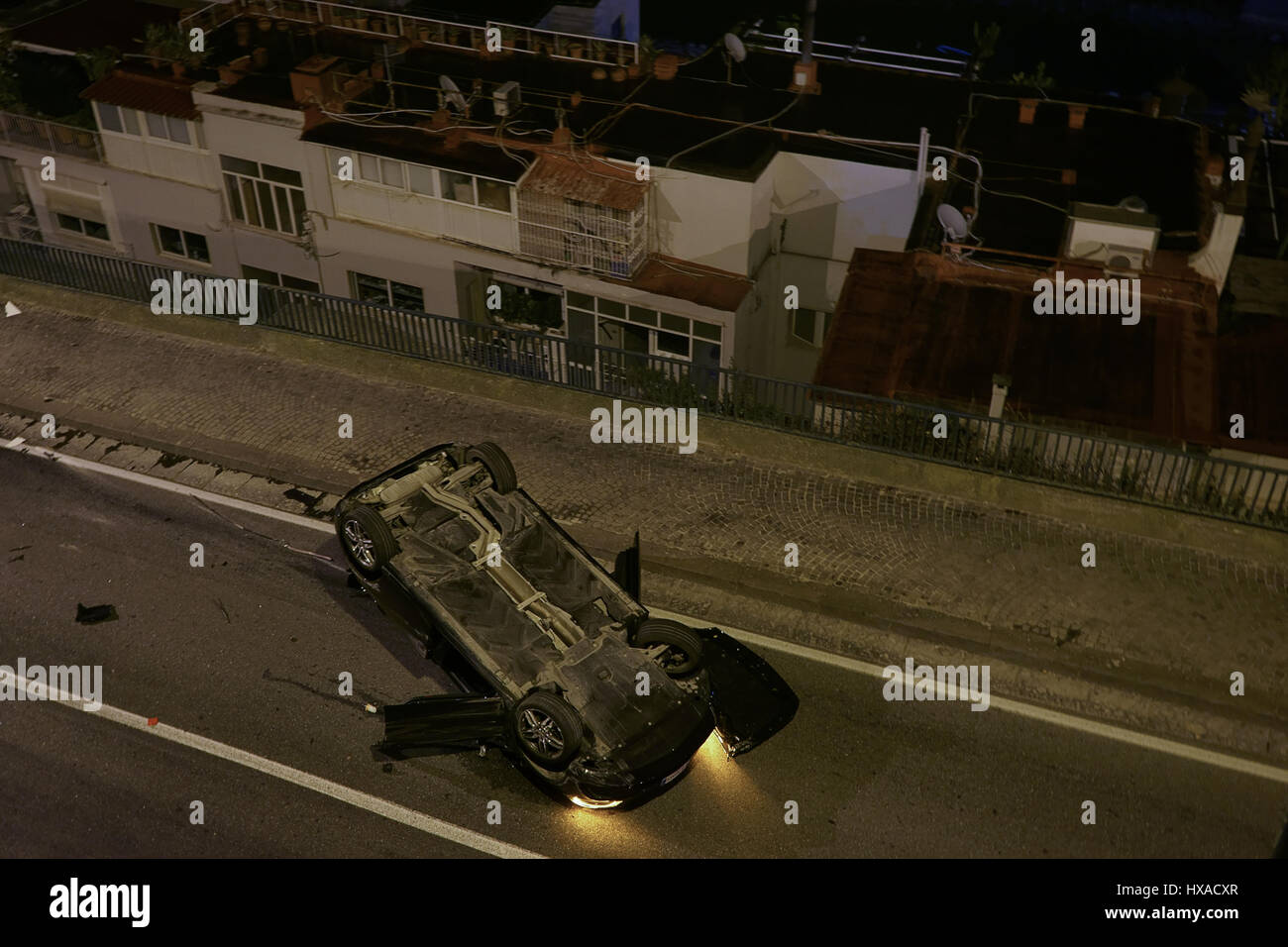 Car crash in naples, italy Stock Photo - Alamy