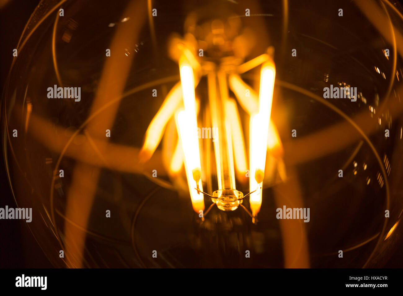 Light Bulb Coil Close Up Stock Photo - Alamy