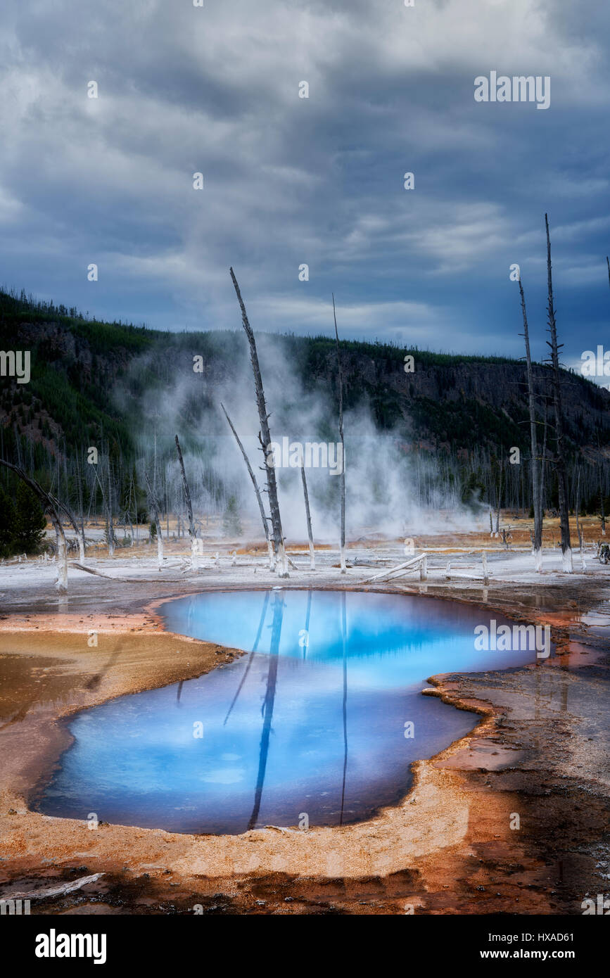 Opalescent Pool in Black Sand Basin. Yellowstone National Park, Wyoming ...