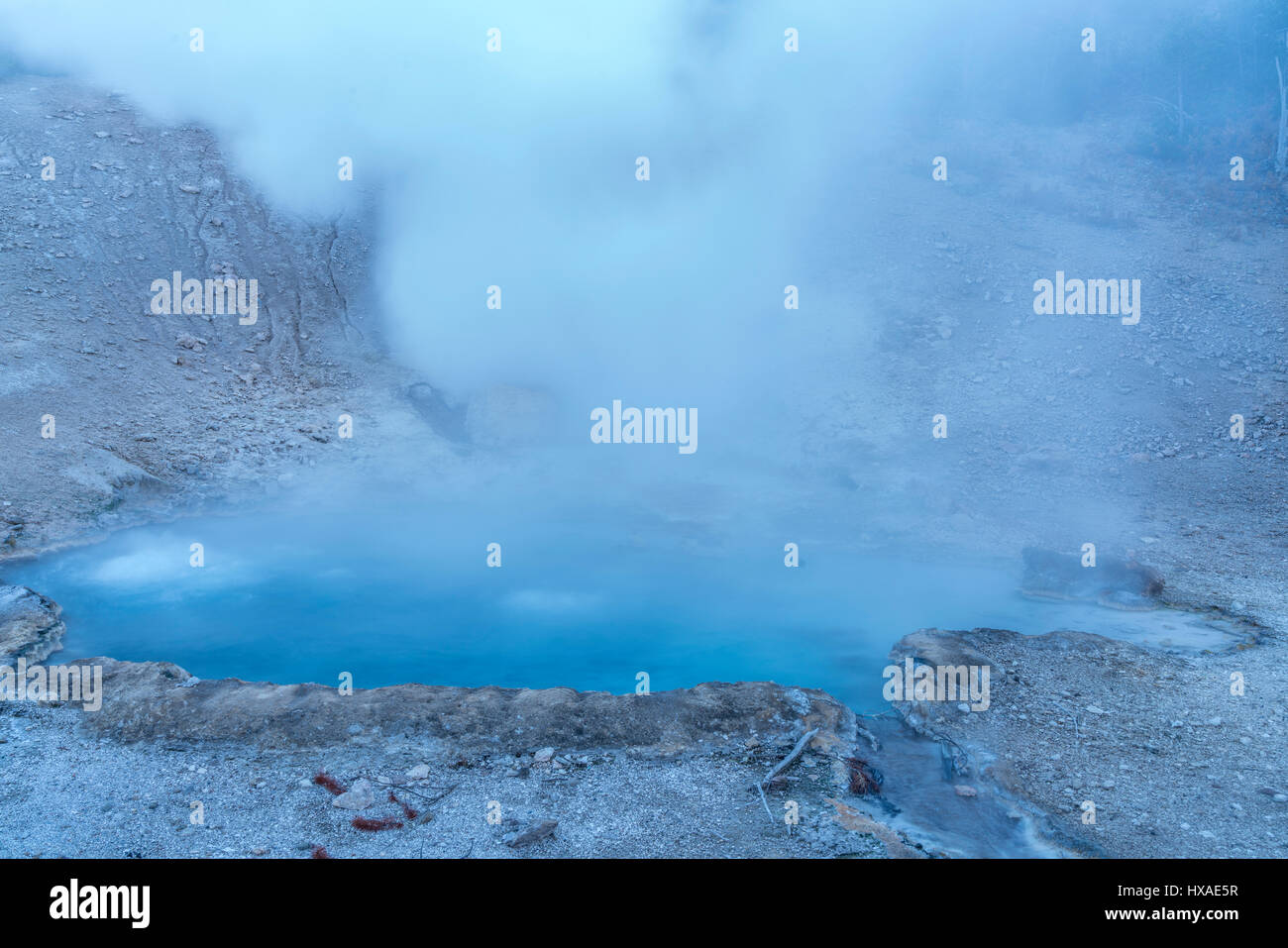 Beryl Spring. Yellowstone National Park, Wyoming Stock Photo - Alamy