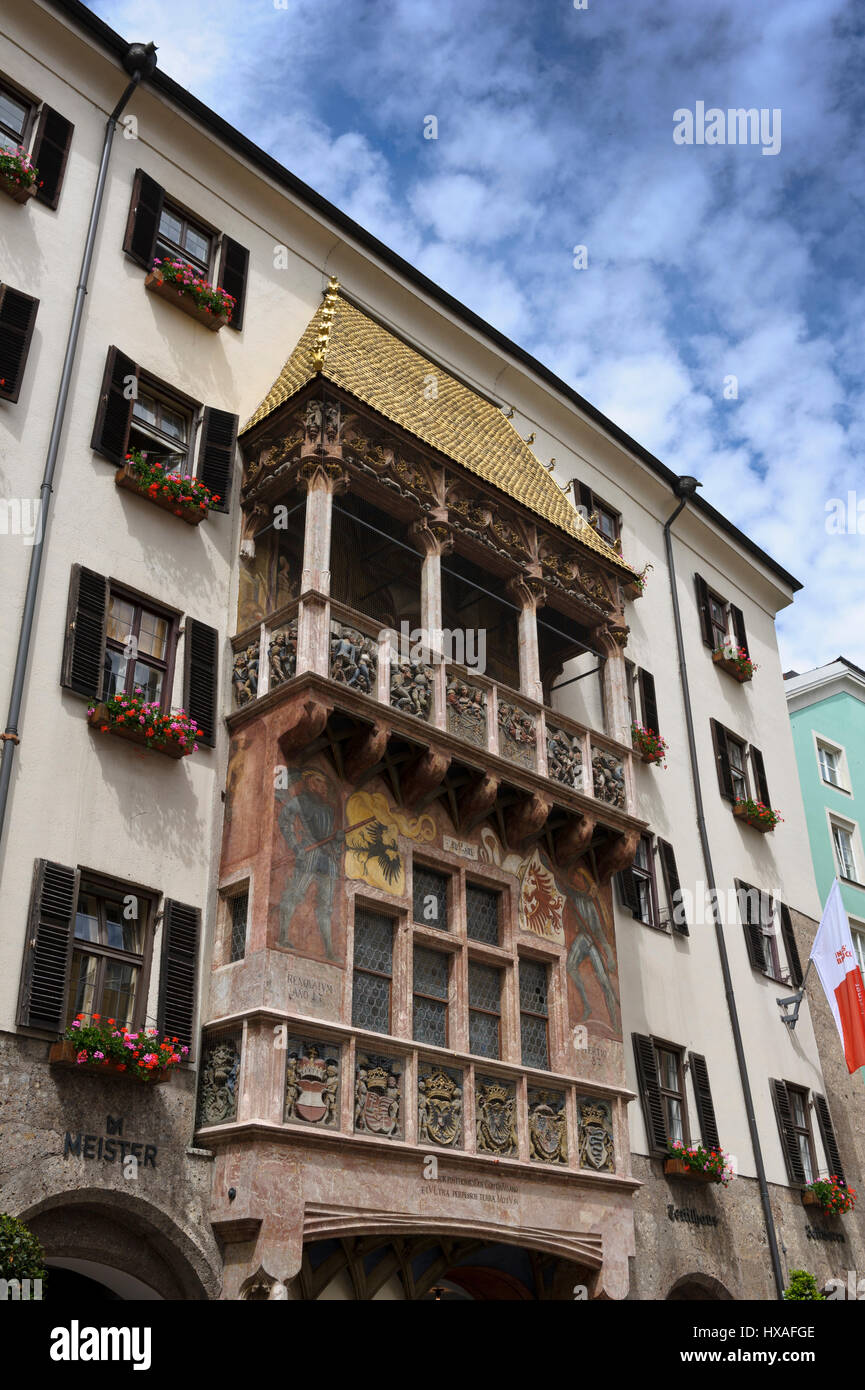 Gold Roof historic building, Innsbruck, Austria Stock Photo - Alamy
