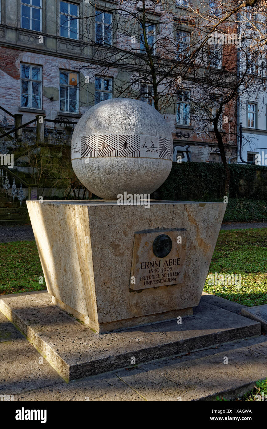 Monument of Ernst Abbe and the formula of the resolution limit of the ...