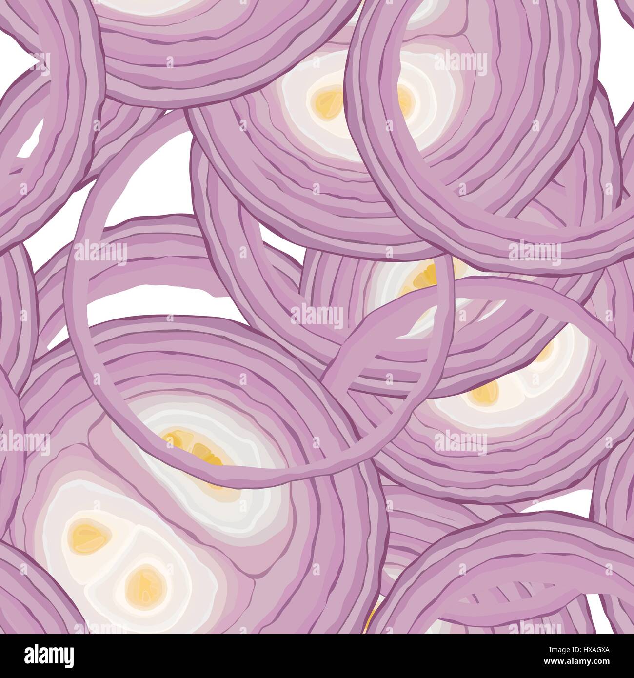 Sliced red onion rings on white background Stock Vector Image & Art - Alamy