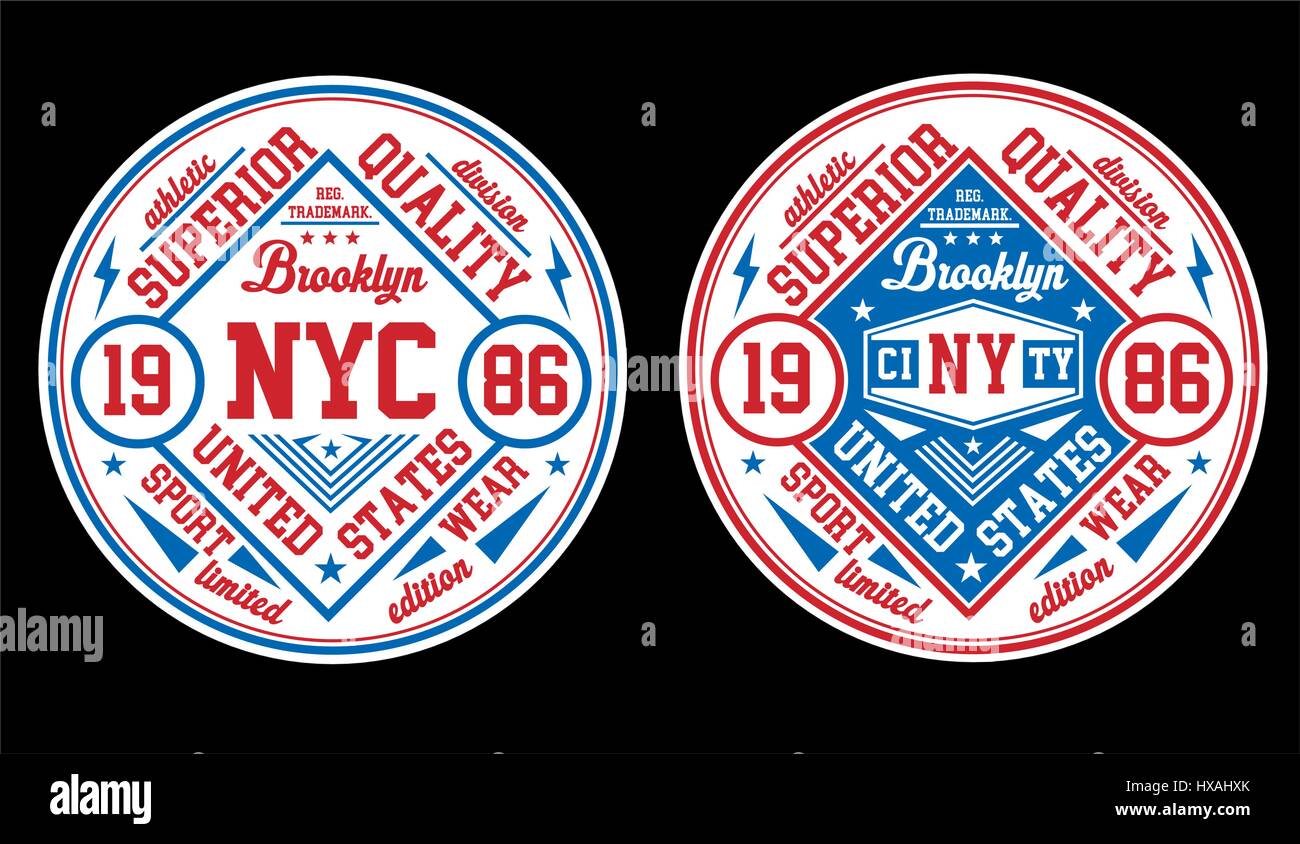 Vintage New York City, emblem, poster, vector Stock Vector Image & Art ...