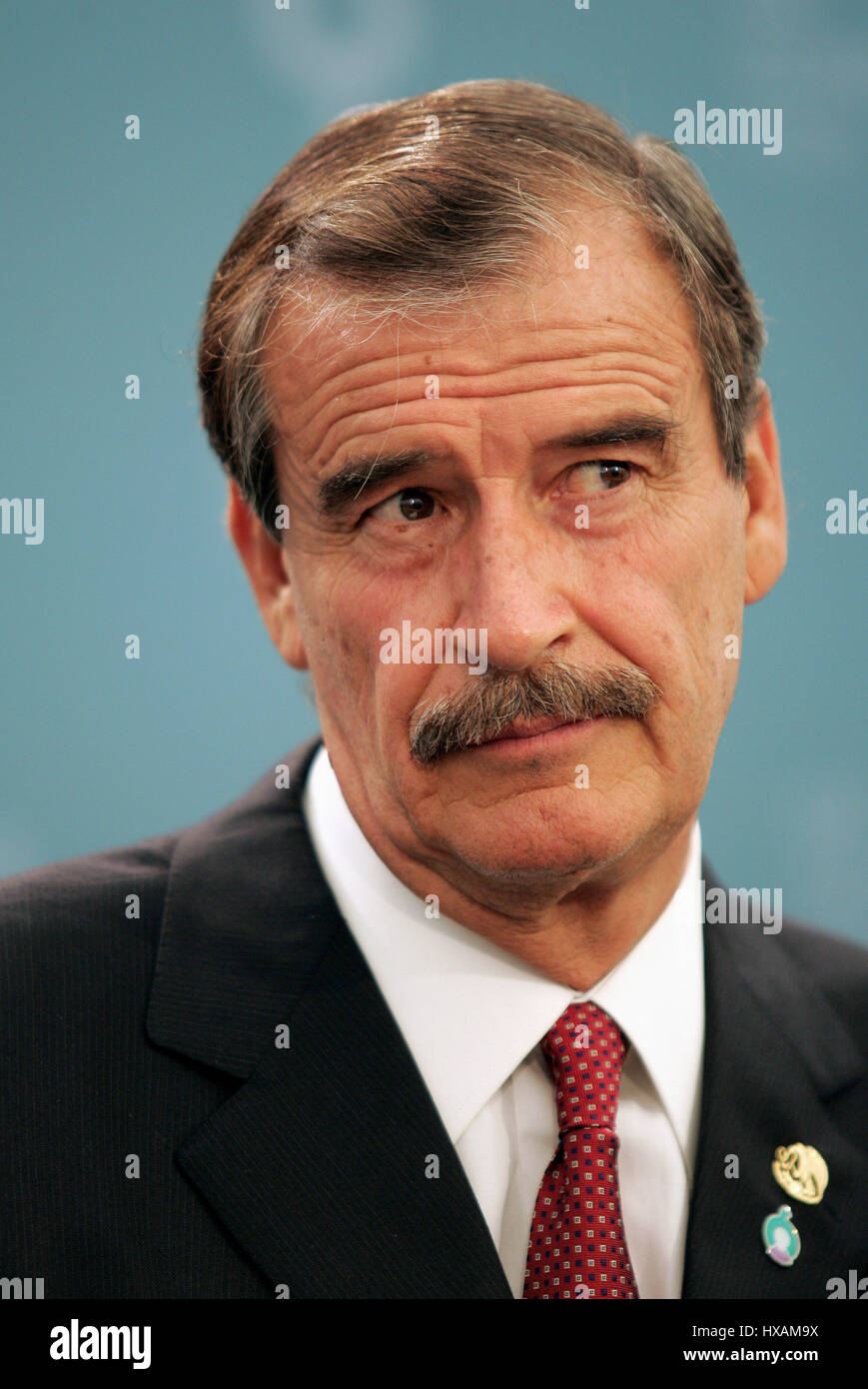 VINCENTE FOX PRESIDENT OF MEXICO 06 July 2005 EDINBURGH SCOTLAND Stock ...