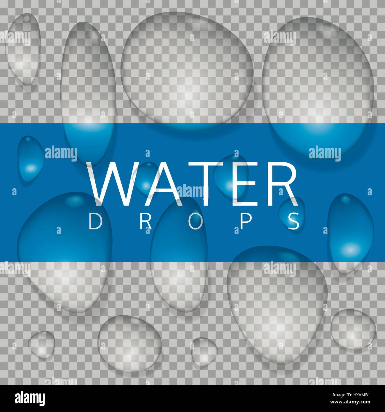 Realistic water drops Stock Vector Image & Art - Alamy