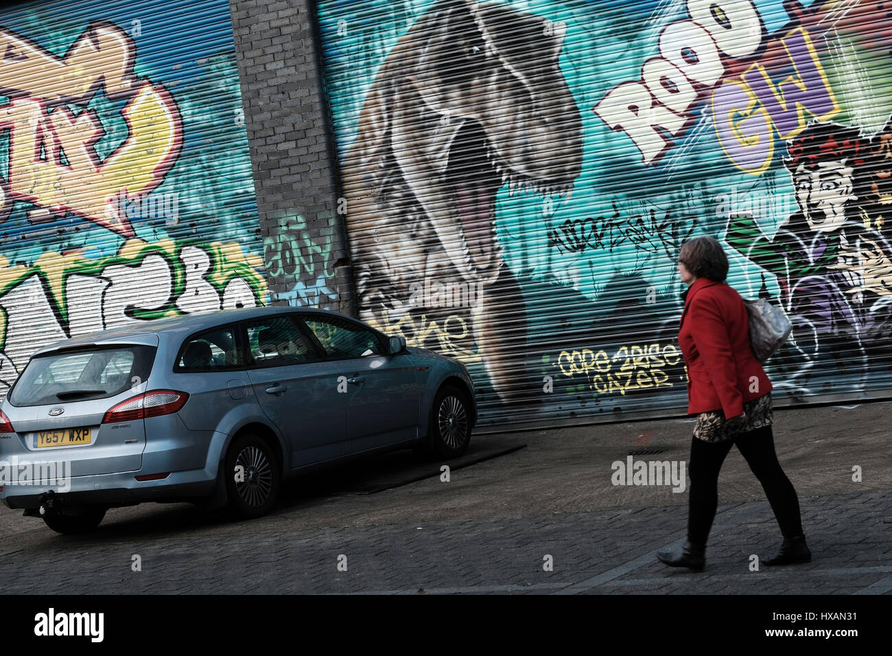 Graffiti, Hackney, East London, United Kingdom Stock Photo - Alamy