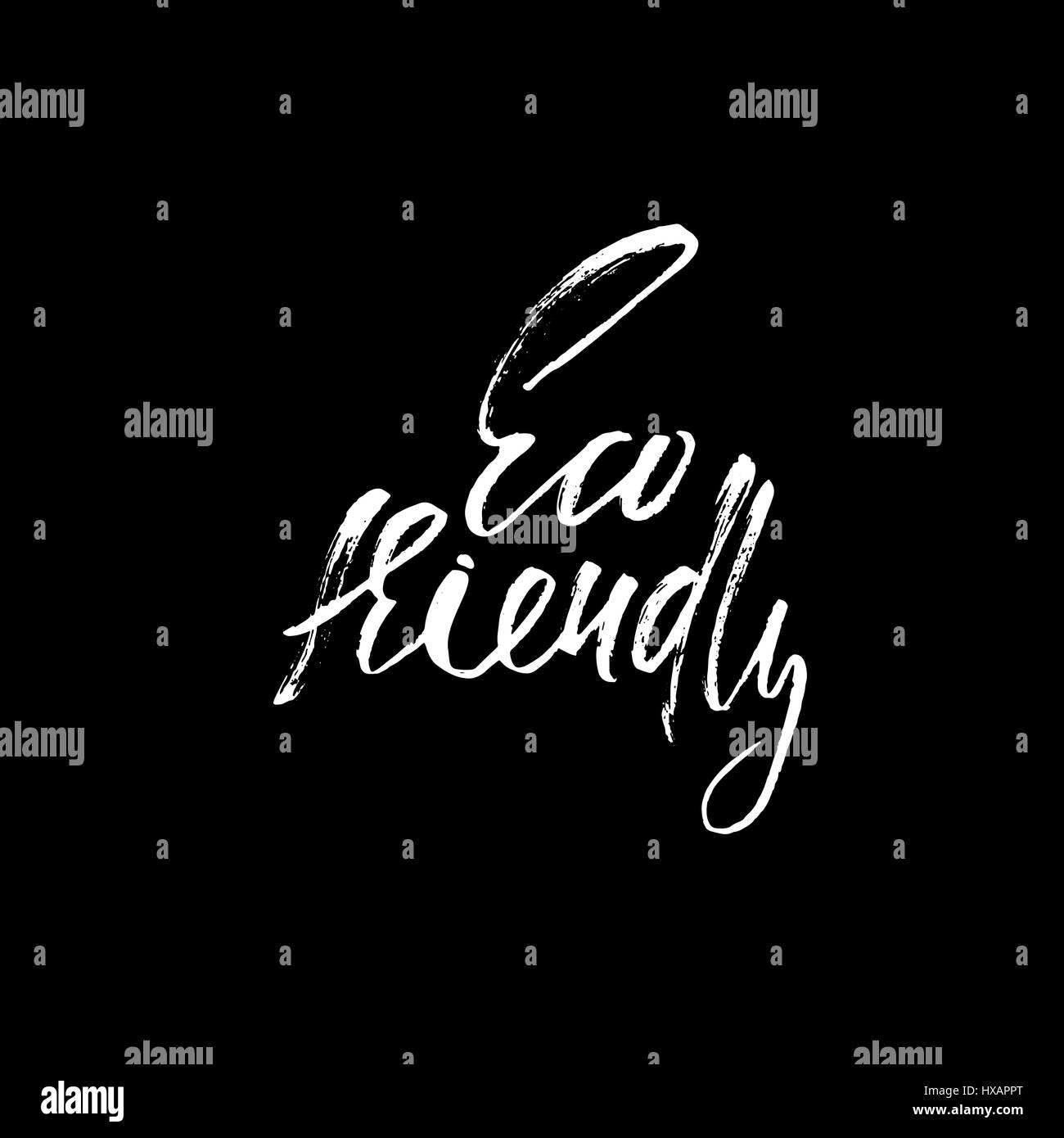 Eco friendly lettering. Vector inscription for vegan poster, stamps ...