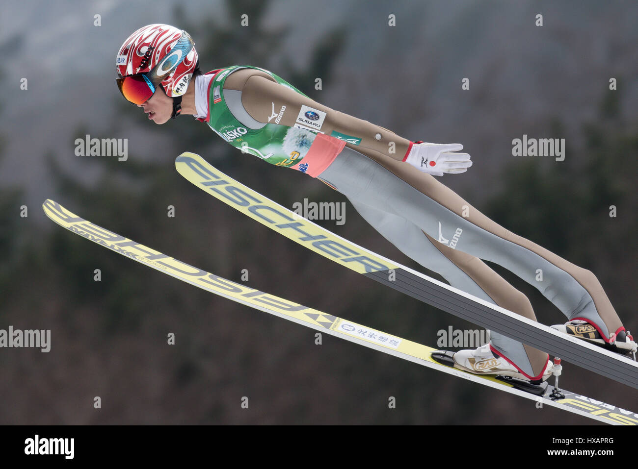 Takeuchi Taku of Japan competes during Planica FIS Ski Jumping World ...