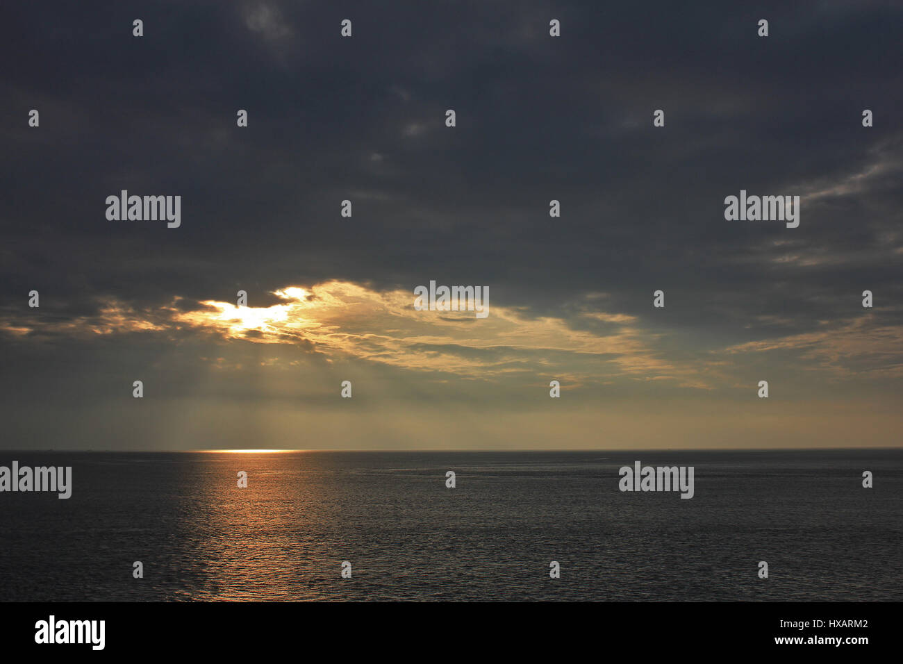 sunset over the sea ,Beautiful sunset over the ocean. Sunrise in the ...