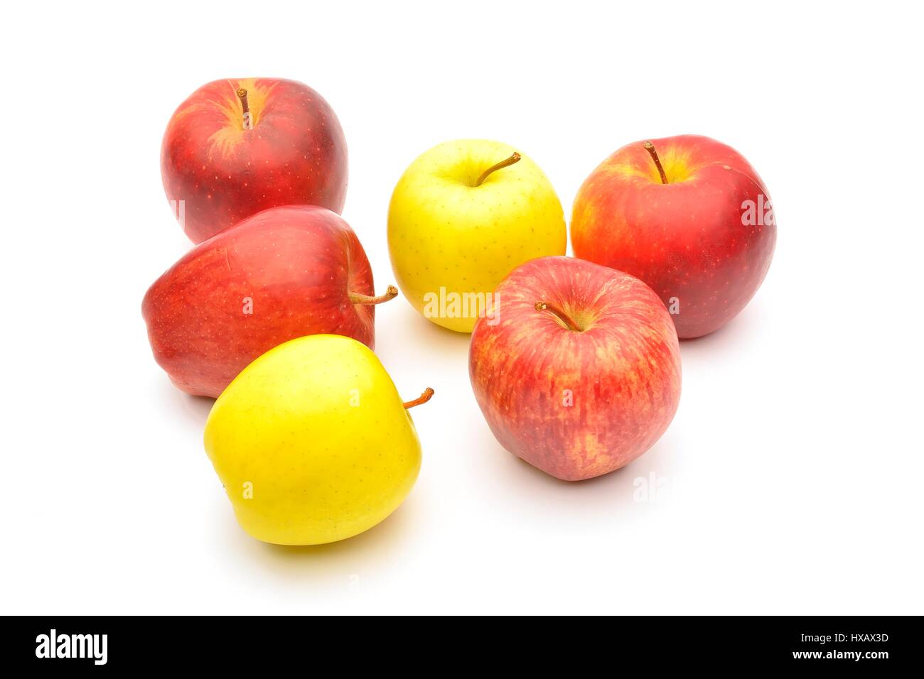 Apple. Isolated over white background Stock Photo - Alamy