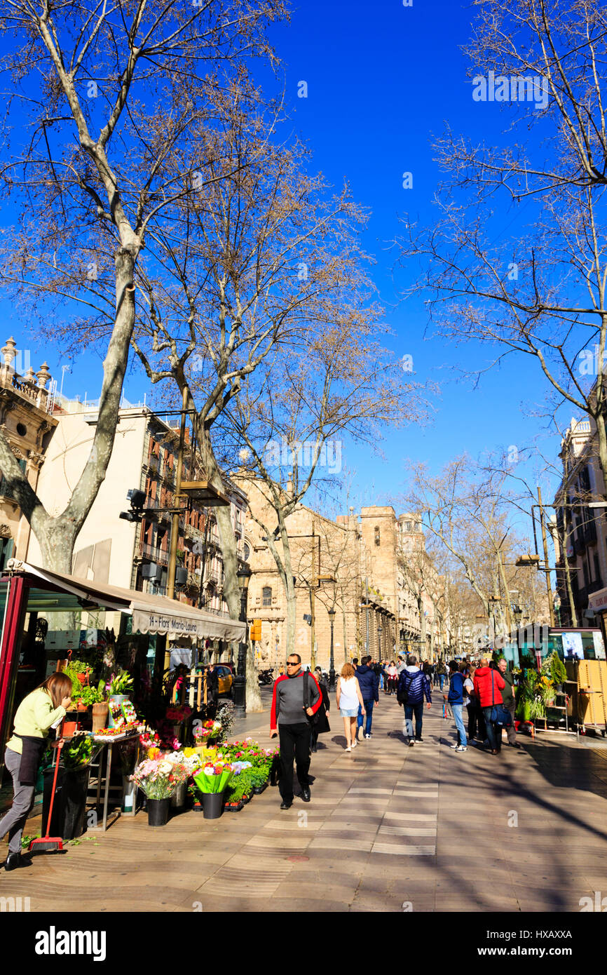 Barcelona la rambla hi-res stock photography and images - Alamy