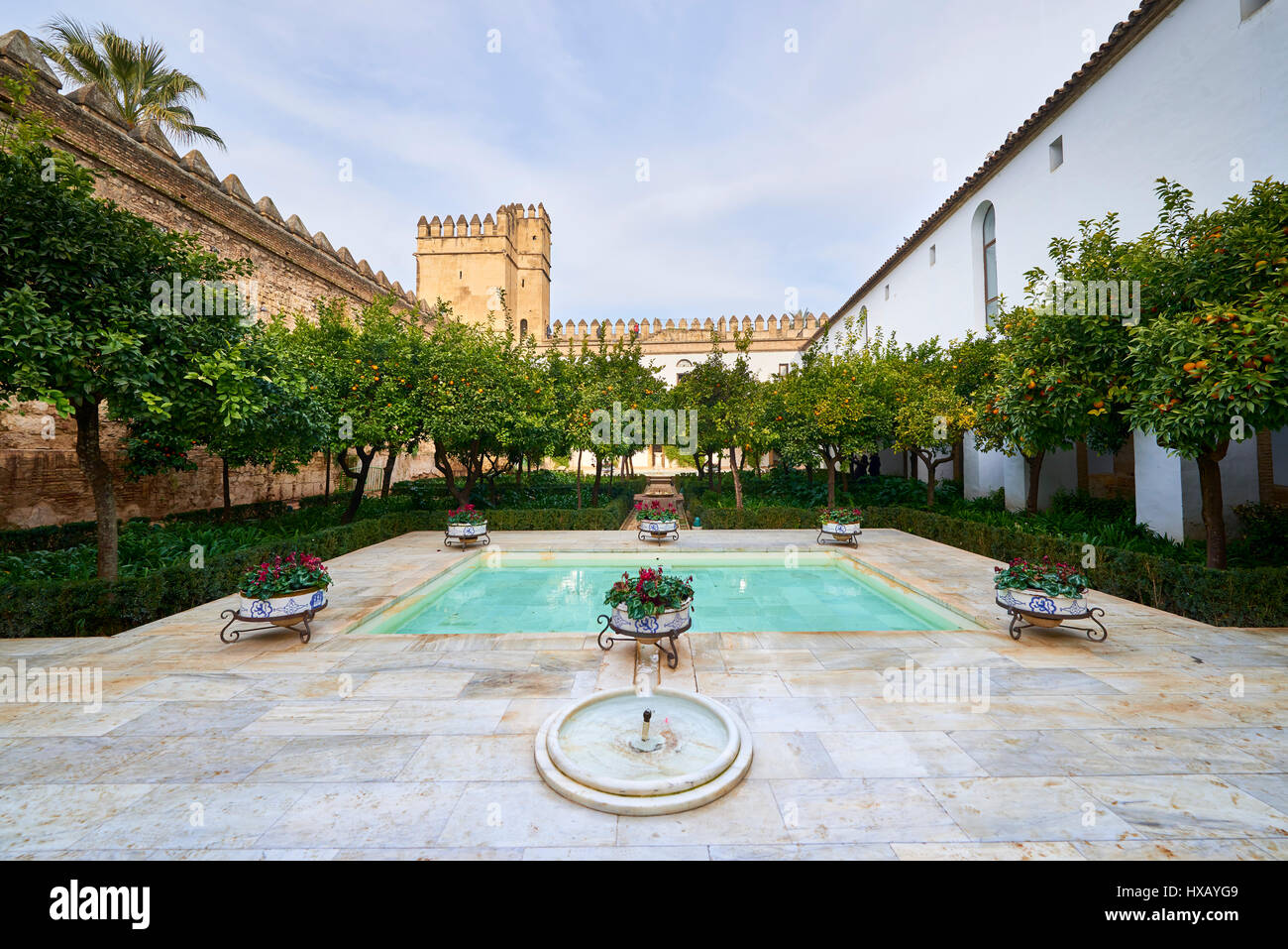 Alcazar of Catholic Kings, Córdoba, Andalusia, Spain, Europe Stock ...