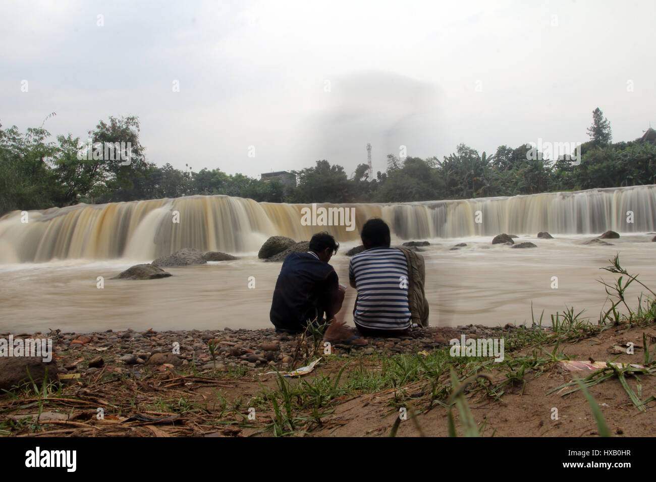 Bekasi, Indonesia. 26th Mar, 2017. Parigi mini waterfall (Curug Parigi ...